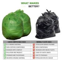 China Custom Compostable 100% Biodegradable Plastic Trash Bags Liners Eco Friendly for sale
