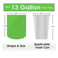 China Custom Compostable 100% Biodegradable Plastic Trash Bags Liners Eco Friendly for sale