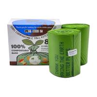 China Custom Compostable 100% Biodegradable Plastic Trash Bags Liners Eco Friendly for sale