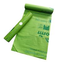 China Customizable Compostable Flat top Garbage Bags With Retail Dispenser Box for sale
