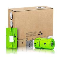China Custom Corn Starch Based Biodegradable Eco Friendly Outdoor Pet Dog Poop Waste Bag for sale