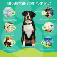 China Customized logo Design Hot Selling Wholesale 100% Biodegradable Dog Poop Bag for Cleaning for sale