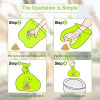 China Customized logo Design Hot Selling Wholesale 100% Biodegradable Dog Poop Bag for Cleaning for sale