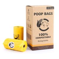 China Wholesale 100% Compostable Biodegradable Dog Poop Bag Sustainable Packaging Bags Supplier China OEM Customized Logo Design for sale