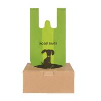 China biodegradable dog poop bags with handles for sale
