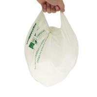China Wave Top Handle Compostable Garbage Bags Paper Wrap Rolled For Kitchens Bedrooms for sale