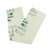 China Wave Top Handle Compostable Garbage Bags Paper Wrap Rolled For Kitchens Bedrooms for sale