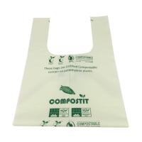 China Wave Top Handle Compostable Garbage Bags Paper Wrap Rolled For Kitchens Bedrooms for sale