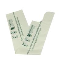China Wave Top Handle Compostable Garbage Bags Paper Wrap Rolled For Kitchens Bedrooms for sale