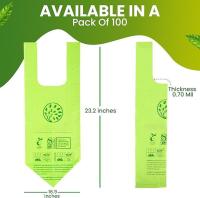China Eco-Friendly Boxed Compostable Tie handle Trash Bags for sale