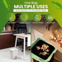 China Eco-Friendly Boxed Compostable Tie handle Trash Bags for sale