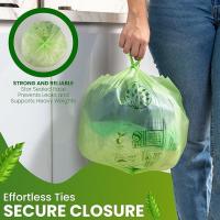 China Eco-Friendly Boxed Compostable Tie handle Trash Bags for sale
