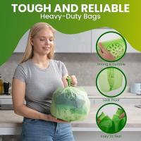 China Eco-Friendly Boxed Compostable Tie handle Trash Bags for sale