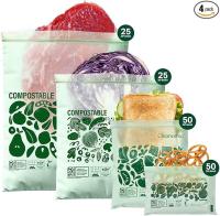 China Compostable* Food Storage Bag Bundle - Gallon, Quart, Sandwich and Snack Sizes for sale
