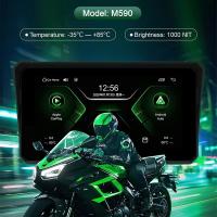 China Android 14.0 4G Motorcycle Smart Screen DVR Recording Motorcycle Head Unit for sale