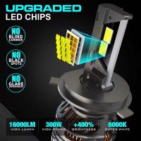 China CSP 3570 150W 16000LM 6000K LED Headlight Bulb H4 Canbus Error Free for Cars for sale