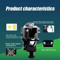 China Dual Eye Aluminum Car Fog Light 5000lm 6000K LED Fog Lamp Universal 12V for sale