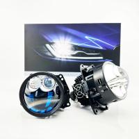 China Dual Eye Aluminum Car Fog Light 5000lm 6000K LED Fog Lamp Universal 12V for sale