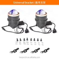 China 35W 3 Inch LED Fog Light Blue Lens Diecast Aluminum Housing Rear Fog Lamp Universal 12V for sale
