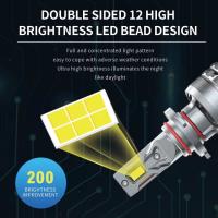 China Super White LED Headlight Bulb 180W 20000LM 6000K HB3 9005 Universal Auto for sale