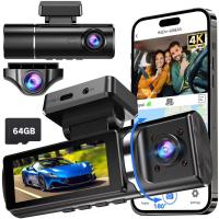 China YAOLU S16 Plus 4K UHD 170° Wide Angle 3 Channel Dash Camera with WiFi and Loop Recording for sale