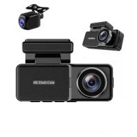 China 3.2 Inch 4K Front 1K Rear Dash Camera with WiFi GPS G-Sensor for sale