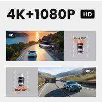 China Mini 3.2 Inch Screen Car Dash Camera 4K+1K 1080P Multi Language Dashcam Auto for sale
