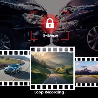 China Mini 3.2 Inch Screen Car Dash Camera 4K+1K 1080P Multi Language Dashcam Auto for sale