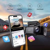 China IPS Dash Cam Front and Rear 4K Night Vision 3.2 Inch Dual Lens Car Camera with WiFi G-Sensor for sale