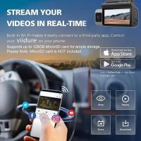 China 1920x1080p Full HD Triple Lens Dash Cam Front and Rear Car DVR 360 Degree Night Vision for sale