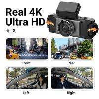 China 2026 New 4k 4 Channel AI Dash Cam Front and Back GPS Tracking 24H Parking Monitor Wdr Car Black Box 5G Wifi Dash Camera for Cars for sale