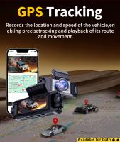 China 2026 New 4k 4 Channel AI Dash Cam Front and Back GPS Tracking 24H Parking Monitor Wdr Car Black Box 5G Wifi Dash Camera for Cars for sale
