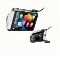 China Front & Rear Dual Lens Dash Cam 2K+1080P Carplay Android Auto Video Recorder Black Box Car DVR Camera with 4.5 Inch Touch Screen for sale