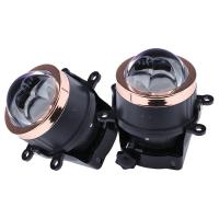 China 120W IP68 Waterproof 3000K 4300K 6500K Three Colors Car Fog Light 3 Inch Bi LED Projector Fog Light 12V 24V Universal for sale