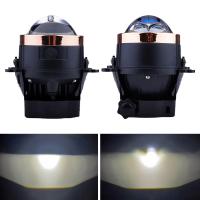 China 120W IP68 Waterproof 3000K 4300K 6500K Three Colors Car Fog Light 3 Inch Bi LED Projector Fog Light 12V 24V Universal for sale