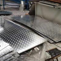 China PVC Coated 5 Bar Aluminum Tread Aluminum Checkered Plate 1200×2400mm for sale