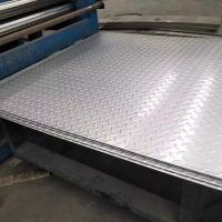 China 2B NO.1 Stainless Steel Checkered Plate SS316L Diamond Plate 1000mm for sale