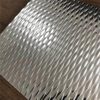 China Antiskid No.4 Hairline Stainless Steel Checkered Plate SS304 For KTV Clubs for sale