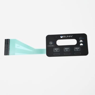 China IP65 IP67 Flexible Membrane Keypad Switch Polyethylene Terephthalate Material for sale