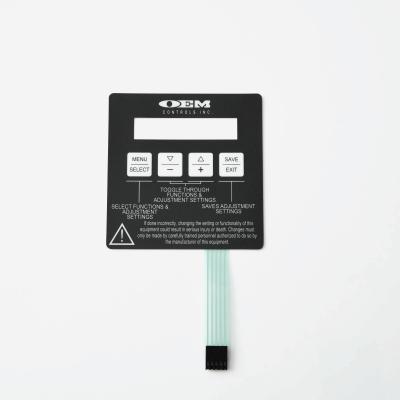 China Durable Flexible PET Membrane Switch With Glossy Matte Surface Multipurpose for sale