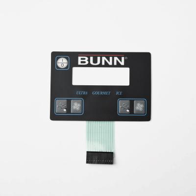China Tactile PET Membrane Switch Waterproof Flexible With 0.25mm Thickness for sale