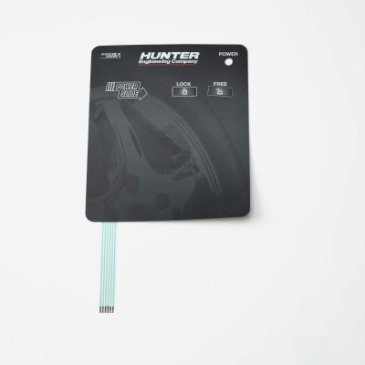 China OEM ODM PET Membrane Switch , Membrane Keypad Overlay For Automation Applications for sale