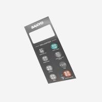 China Silk Screen Customized Membrane Switches , Membrane Keypad Panel 0.2mm Thick for sale