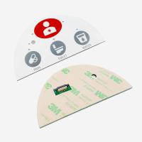 China Highly Responsive PCB Membrane Keypad With PET PC PVC Material for sale