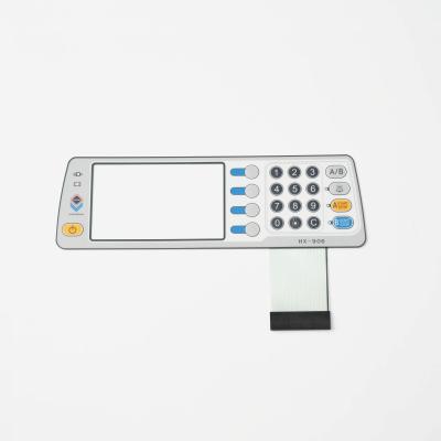 China Tear Resistant PET Membrane Switch Overlay With Glossy Matte Frosted Surface for sale