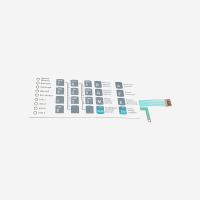 China DC 12V LED Membrane Switch Keypad IP67 With Wire Wireless Interface Type for sale