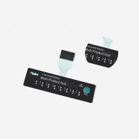 China White Blue Backlit Membrane Switches DC 12V With Glossy Matte Surface for sale