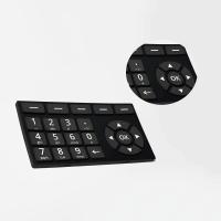China Abrasion Resistant Silicone Rubber Keypads , Rubber Membrane Switch Multifunctional OEM for sale