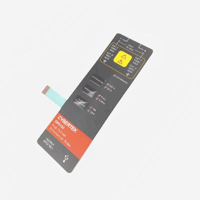China Customizable PET Tactile Membrane Keyboard Glossy Surface for sale