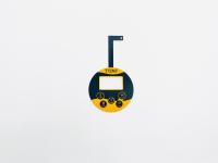 China Polyester Membrane Switch Panel Sticker in Black for Industrial Applications for sale